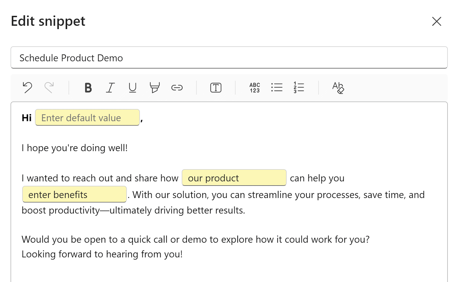 A shared workspace for team templates - WordFields